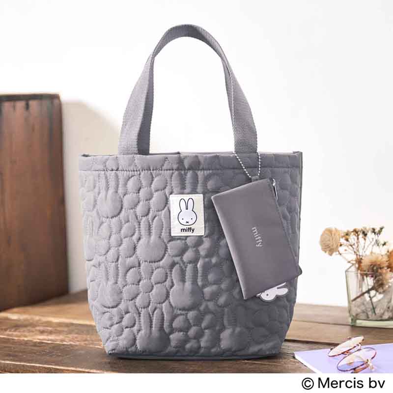 2025年3月増刊号≪特別付録≫ miffy[ミッフィー] キルティングバッグ＆ ポーチ2点セット